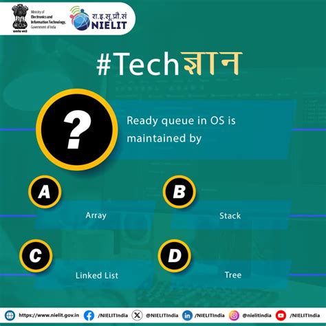 Nielit India On Linkedin Techज्ञान Itquiz Techquiz Quiz Nielit