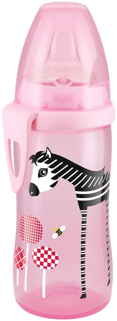 Розово бебешко шише със силиконов накрайник 300 Ml Store Bg