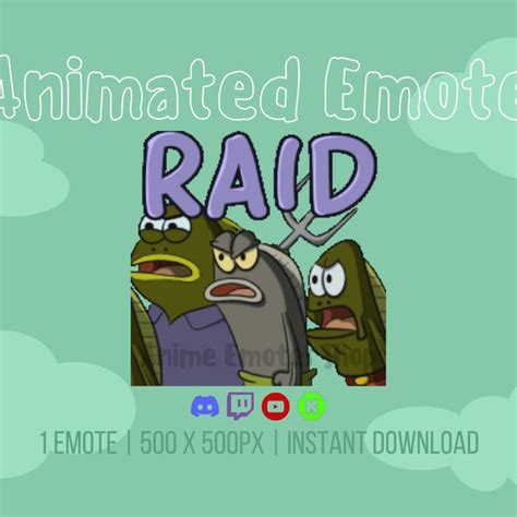 Raid Emoji Emote Etsy