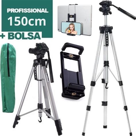 Tripé Profissional Hidráulico 2 Em 1 Monopé 1 6m Alumínio Desconto No Preço