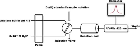 Schematic Diagram Of The Flow Injection System Used For Determination