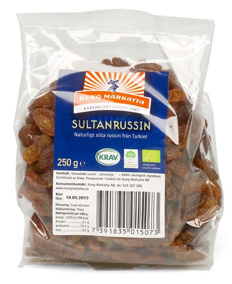 Sultanrussin 250g | Kung Markatta - kungen av ekologiskt | Facial tissue