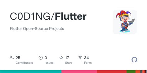 Github C D Ng Flutter Flutter Open Source Projects
