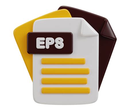 3d Eps File Format Icon Illustration 34759263 Png