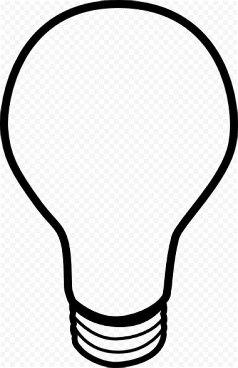 Black Outline Light Bulb Icon Png