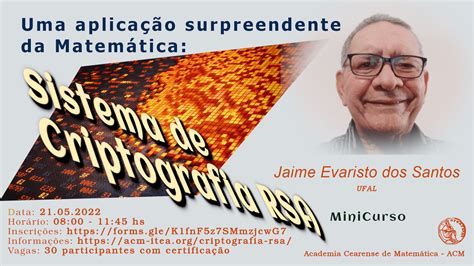 Sistema De Criptografia Rsa Academia Cearense De Matemática