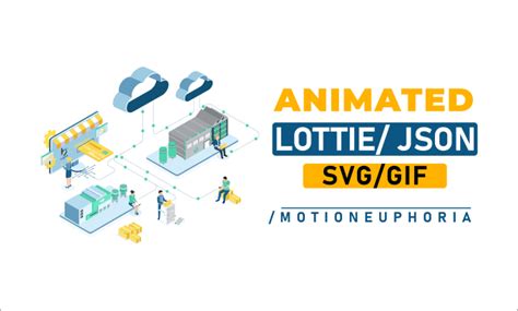 create a lottie json svg animation for web or app by motioneuphoria