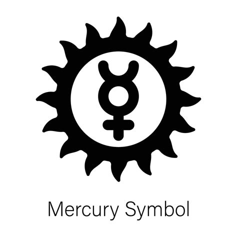 Check Out Glyph Icon Of Mercury Symbol 46799393 Vector Art At Vecteezy