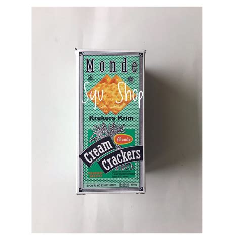 Jual Monde Cream Crackers Premium 180 Gr Shopee Indonesia