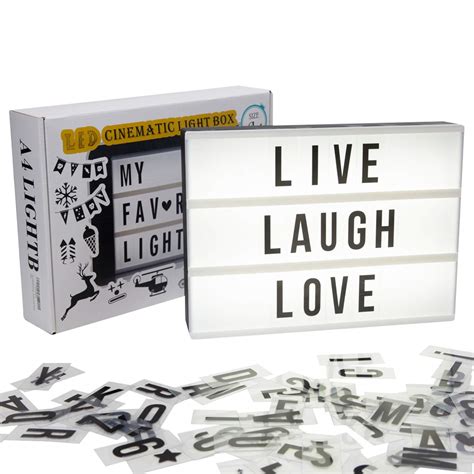 Buy Houseables Lightbox Block Letters Sign Cinema Light Box 12 W X 9