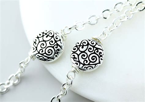 Maetri Serenity Silver Eyeglass Chain Yoga Glasses Chain Etsy