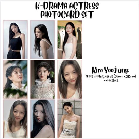 K Drama Actress Photocard Set 9pcs Kim Sohyun Seol Inah Kim Yoojung