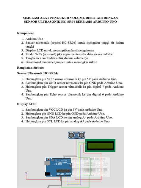 Simulasi Alat Pengukur Volume Debit Air Dengan Sensor Ultrasonik Hc Pdf