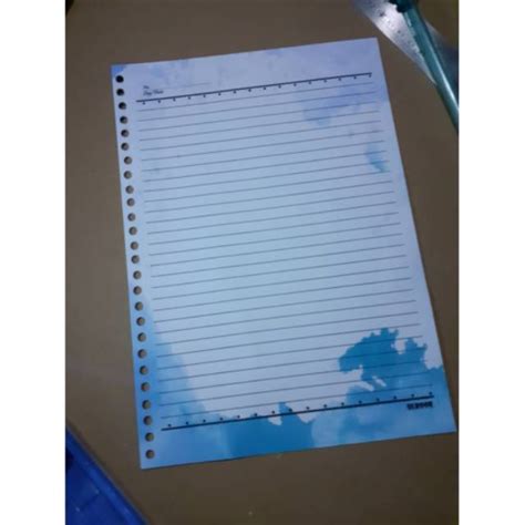 Jual Kertas Isi Loose Leaf Motif Gambar Isi File Isi Binder Isi Buku Refill Binder