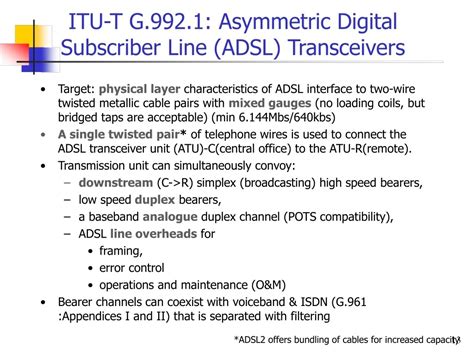 Ppt Evolution Of Asymmetric Digital Subscriber Line Adsl Technology Powerpoint Presentation