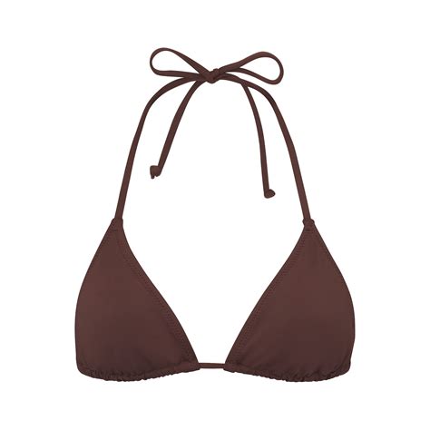 Signature Swim Triangle Top Cocoa