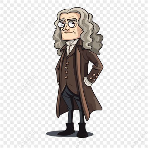 아이작 뉴턴 벡터클립 아트만화상표 Png 일러스트 무료 다운로드 Lovepik