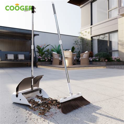 Jual COOGER Sapu Dan Pengki Set Sapu 2IN1 Luxury Broom Set Sapu
