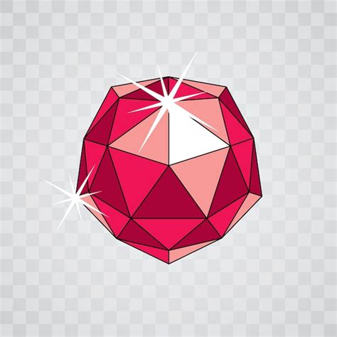 Premium Vector Vector Elegant Sparkling Gem Glossy Diamond Icon