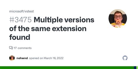 Multiple Versions Of The Same Extension Found · Issue 3475 · Microsoft