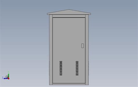 不锈钢户外环网柜 SOLIDWORKS 2013 模型图纸免费下载 懒石网