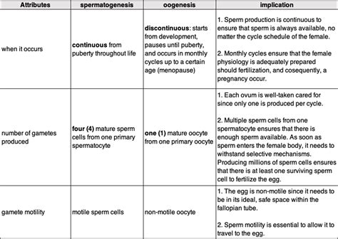 Differentiate Between Spermatogenesis And Oogenesis How Do Quizlet