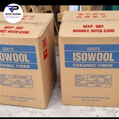 Jual Ceramic Fiber Blanket Isowool Density 100kg Uk 25mm X 60cm X 720cm