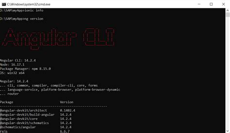 Ionic6 Ionic Info Command Exits Without Any Error Stack Overflow