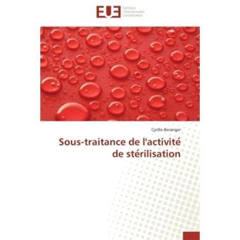 Sous traitance de l activite de ste rilisation broché C Béranger