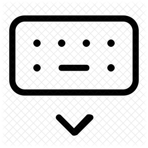 Keyboard Hide Thin Line Icon Unicons Iconscout
