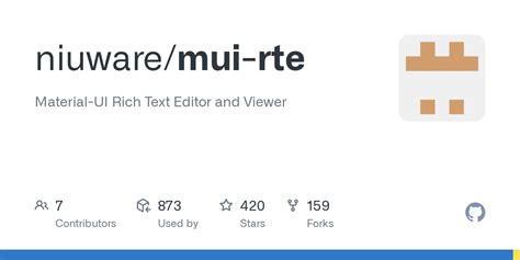 Github Niuwaremui Rte Material Ui Rich Text Editor And Viewer