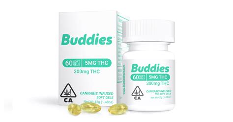 Buddies 5mg Thc Softgels 60ct San Diego Vista And Imperial