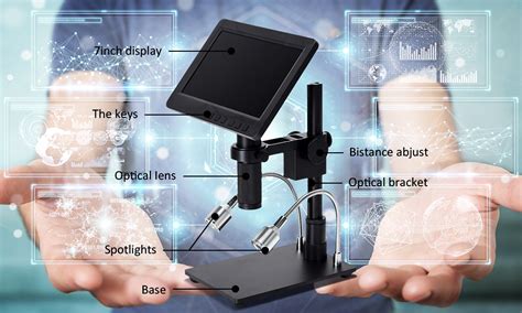 26mp Hdmi Digital Microscope 60fps Hight Frames Rate Camera With Hdr Mode Eliminate Metal