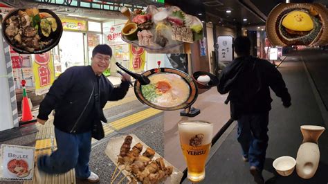 일본 여행 1일차 후쿠오카 하카타 맛집 탐방 이치란라멘 이자카야 꼬치구이 이치란라멘 스시 사케 오므라이스 일본여행 맛집소개 후쿠오카 하카타역