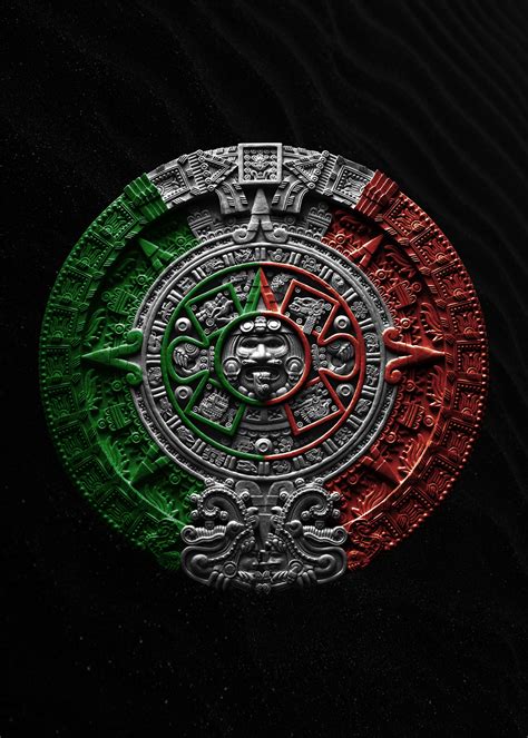 Aztec Calendar By Cat Poe Artwork On Vsual Aztec Calendar Aztec