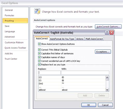 excel in your office use autocorrect to expand your shorthands