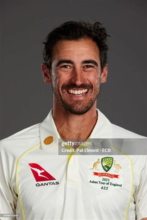 Mitchell Starc Of Australia Poses For A Portrait On June 2 2023 In