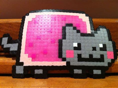 Perler Beads Nyan Cat Perler Beads Nyan Cat Handmade