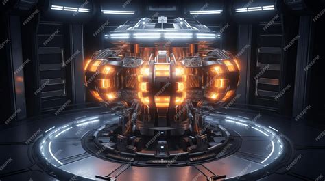 Premium Photo Energy Reactor Core A Colossal Energy Reactor Core Powering A Space Station Or A