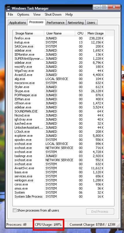 Cpu Showing 100 In Windows Xp Microsoft Community