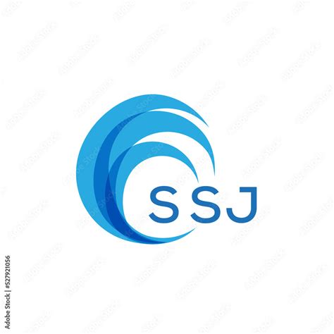 SSJ Letter Logo SSJ Blue Image On White Background SSJ Monogram Logo Design For Entrepreneur