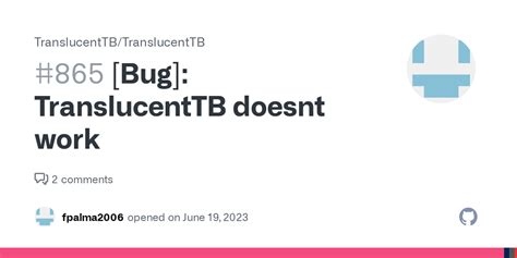 Bug TranslucentTB Doesnt Work Issue TranslucentTB TranslucentTB GitHub
