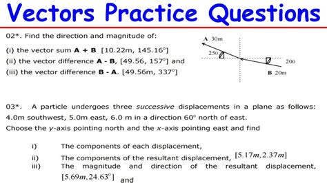 Vectors Full Practice Questions Physics Tutorial 2026 Youtube