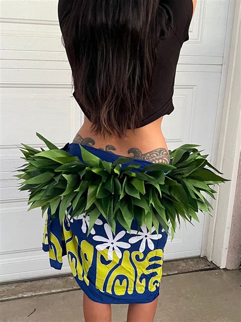 Ti Leaf Tahitian Hip Hei Full Made With Silk Ti Leaves Etsy In 2025