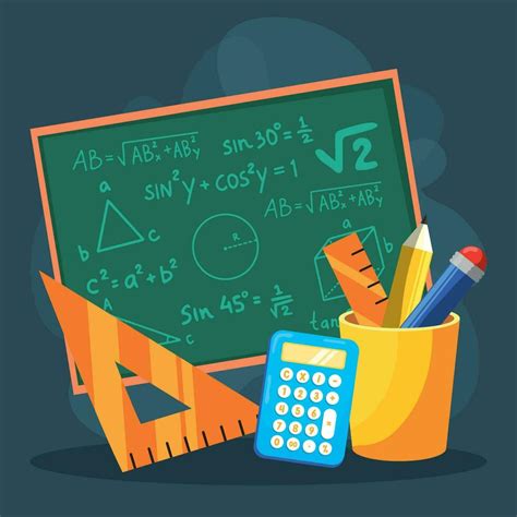 Cartoon Math Class Concept Background Vector Illustration 34205648 Vector Art At Vecteezy