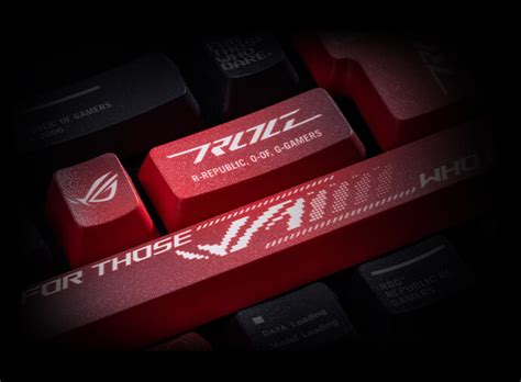 Rog Dye Sub Pbt Keycaps Acessórios Gaming Acessórios｜rog Republic