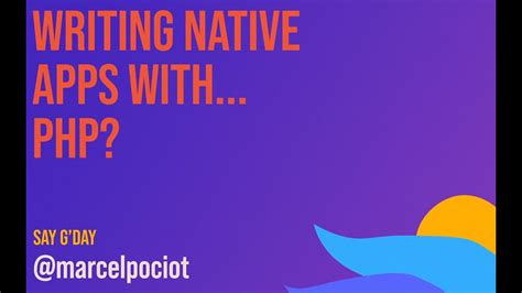 Marcel Pociot Writing Native Apps With Php Laracon Au 2023 Youtube