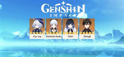 Asia Furina Kamisato Ayaka Yelan Zhongli Ar10【4 Five Star Heroes
