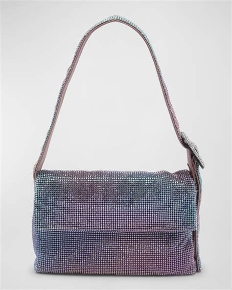 Benedetta Bruzziches Vitty La Mignon Rhinestone Mesh Shoulder Bag