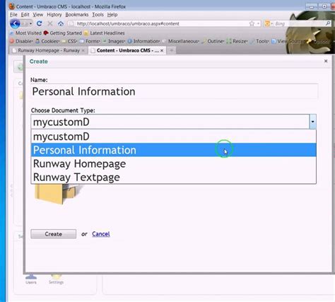 Document Type Umbraco Youtube